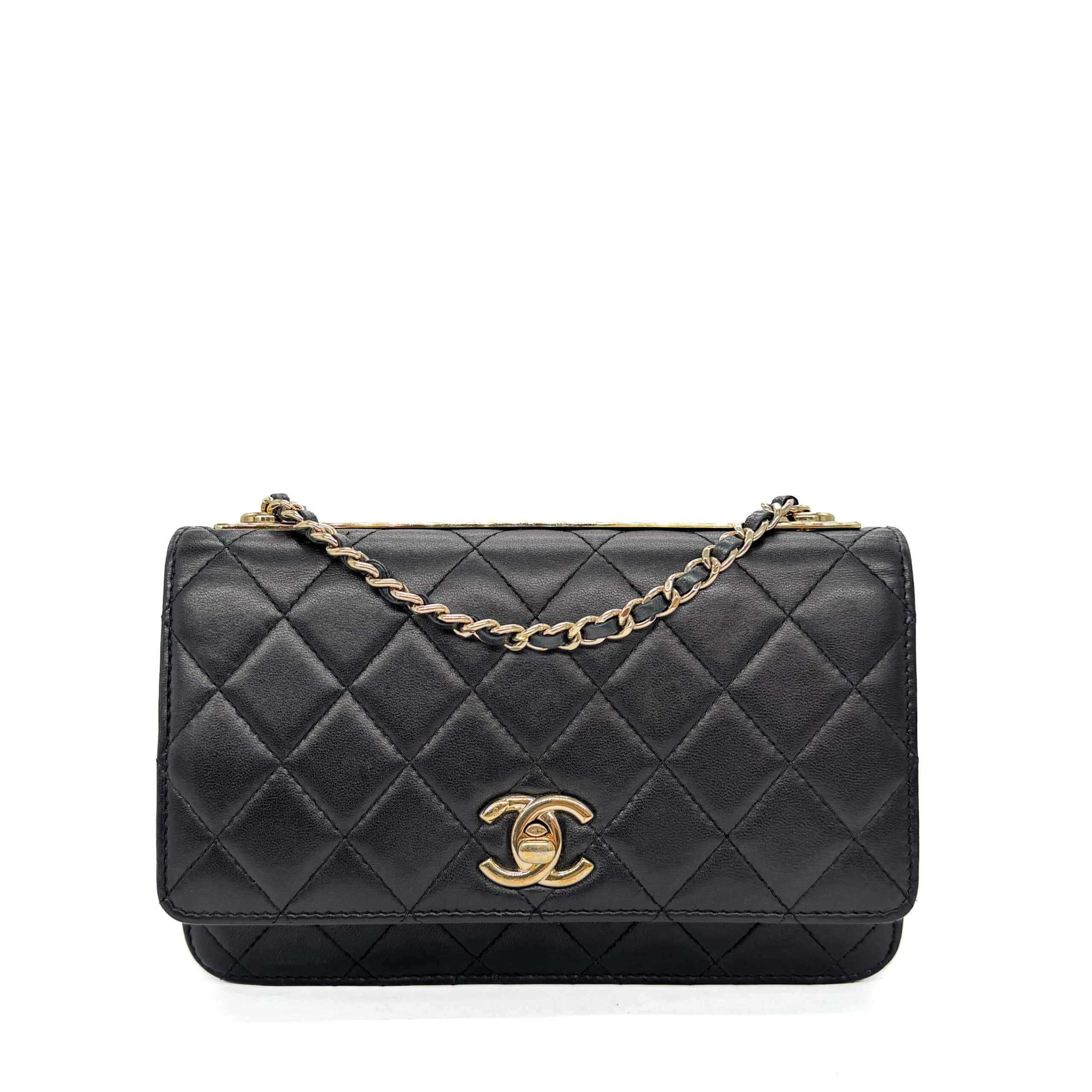 Chanel Trendy CC WOC Black Lambskin GHW - LovedBags